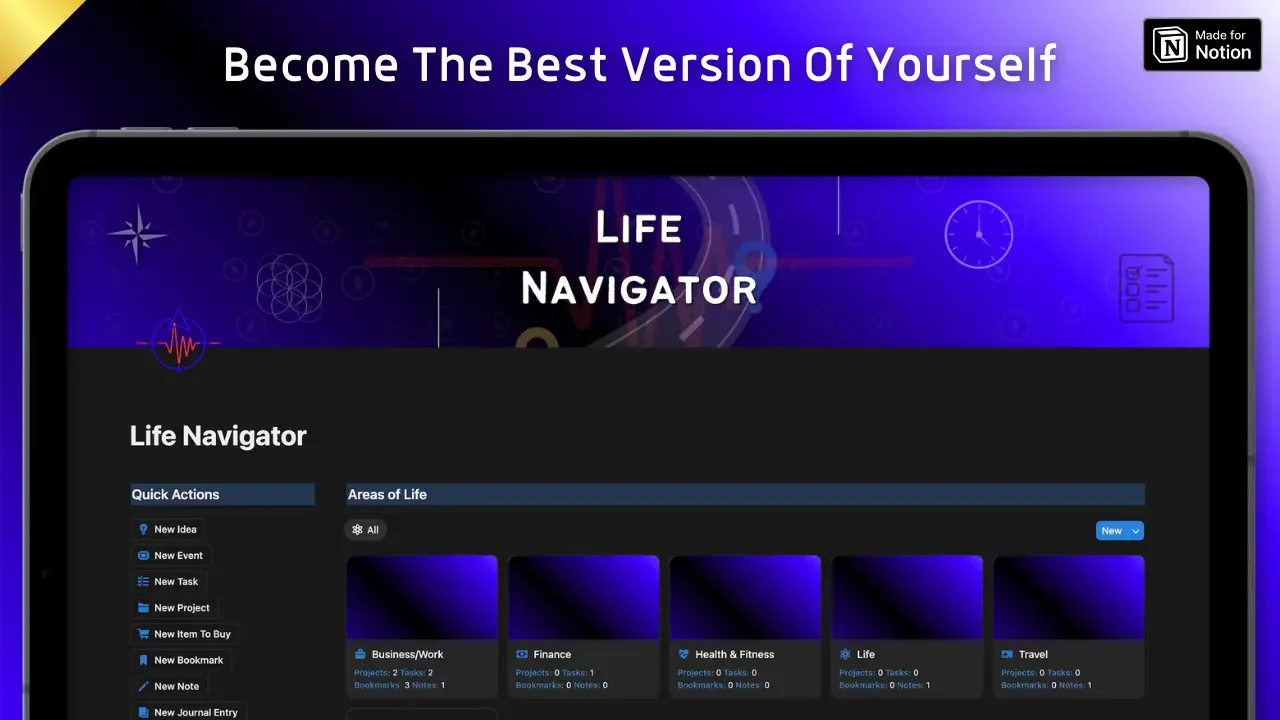 Life Navigator - Productivity Template